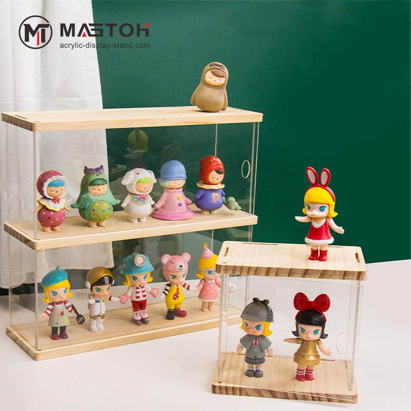 MAETOH Acrylic Display Case for Labubu Dolls - Collector's Showcase Box ...